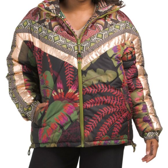 FARM Rio | Jackets & Coats | New Farm Rio Tropical Rauti Metallic ...